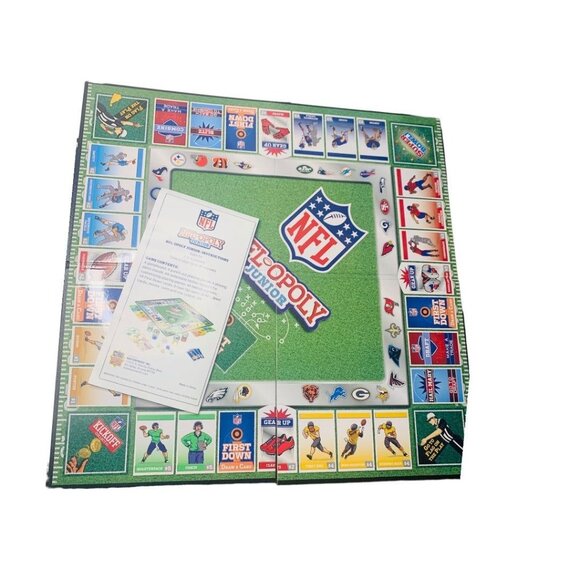 Masterpieces | Games | Nfl Opoly Junior Game Board And Instructions ...
